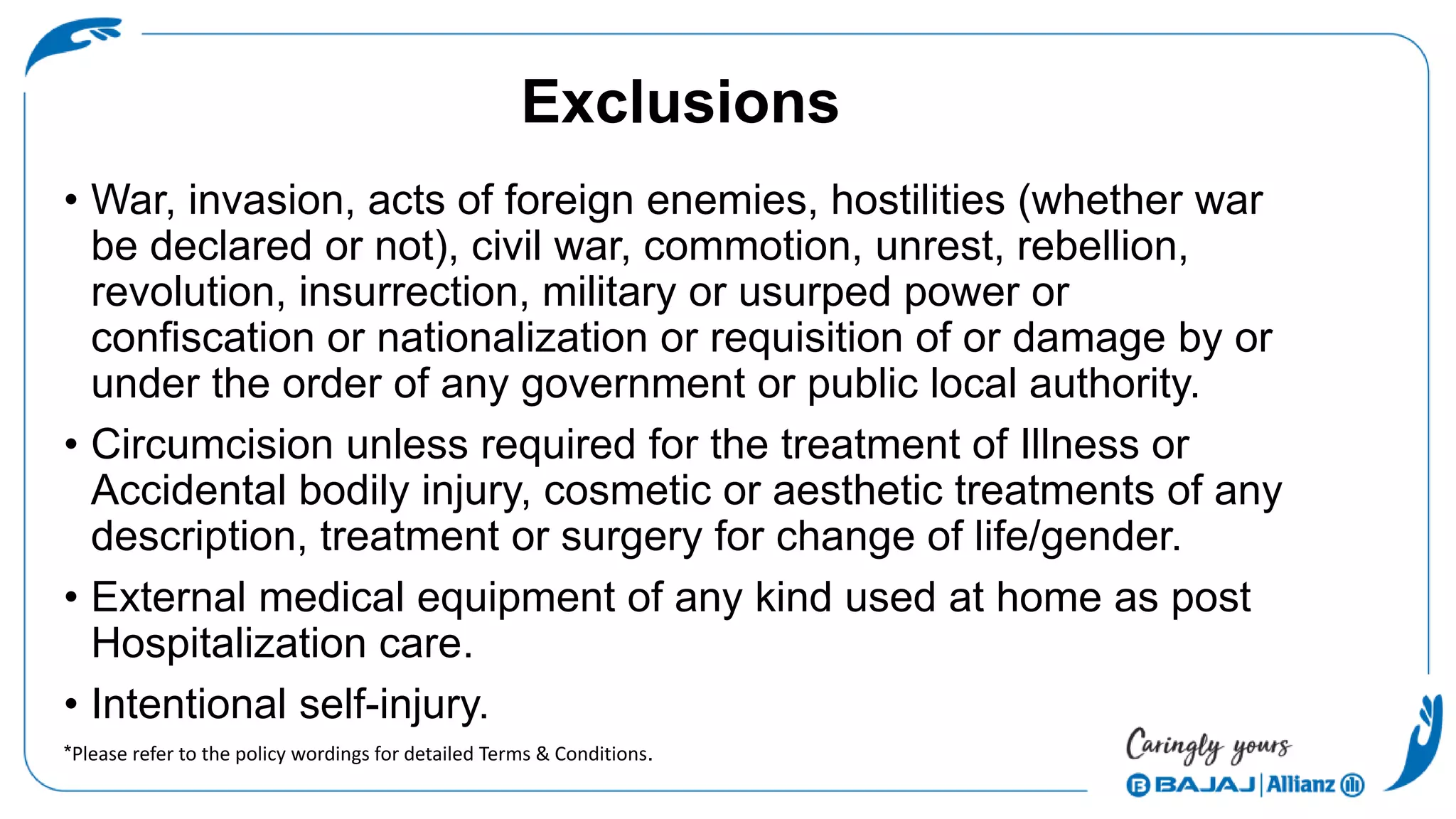 Extra care plus policy - Bajaj Allianz | PPTX