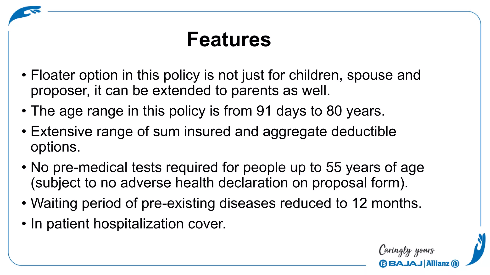 Extra care plus policy - Bajaj Allianz | PPTX