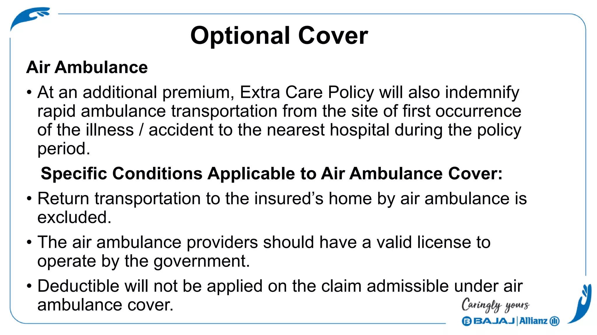 Extra care plus policy - Bajaj Allianz | PPTX