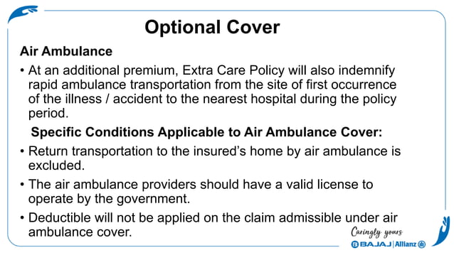 Extra care plus policy - Bajaj Allianz | PPT