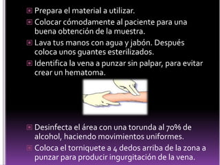 Extracción de sangre por punción venosa | PPTX