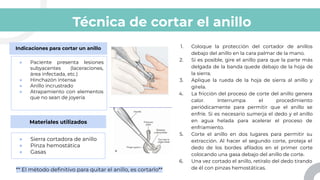 Extracción de anillos | PDF
