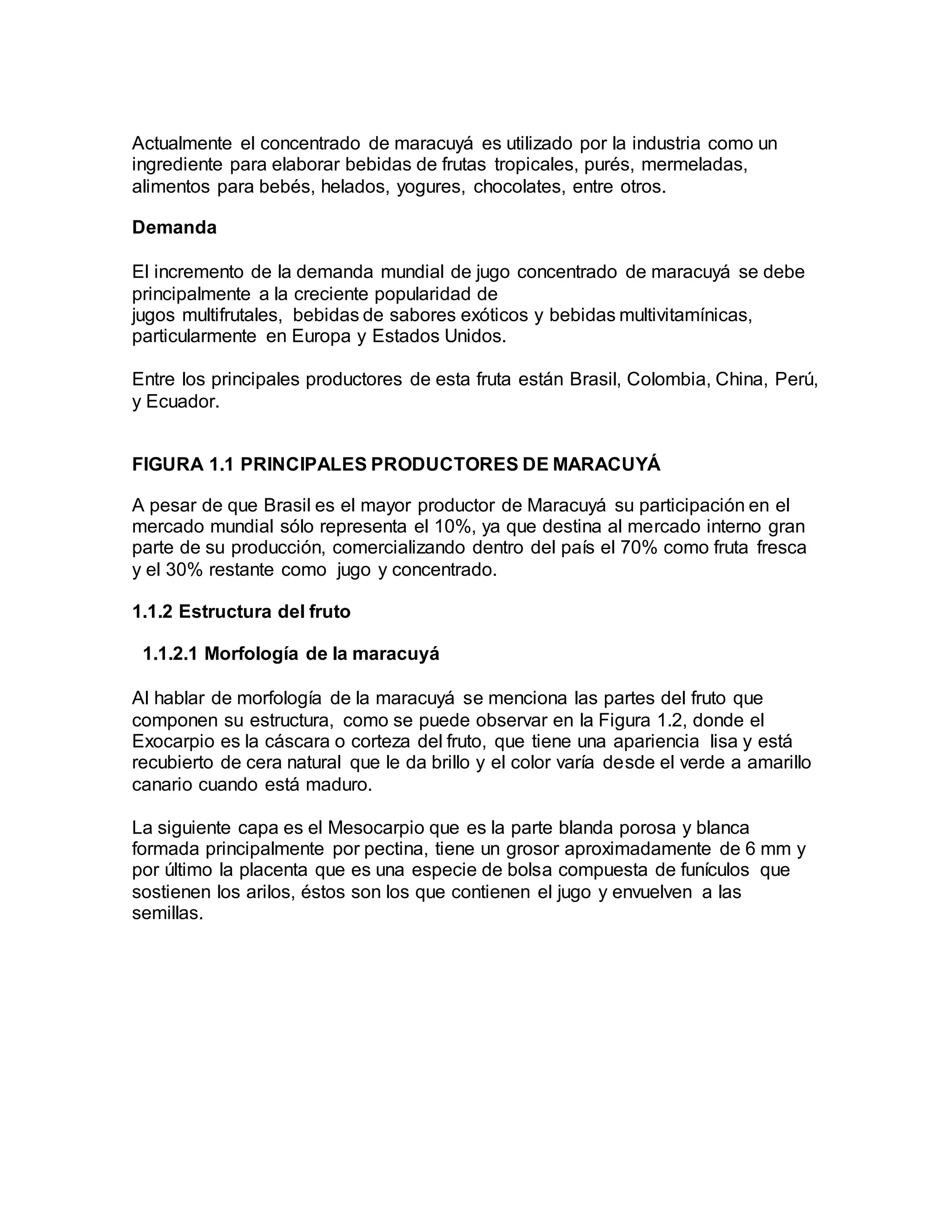 Extraccion de pectina liquida a partir de la cascara de maracuya ...