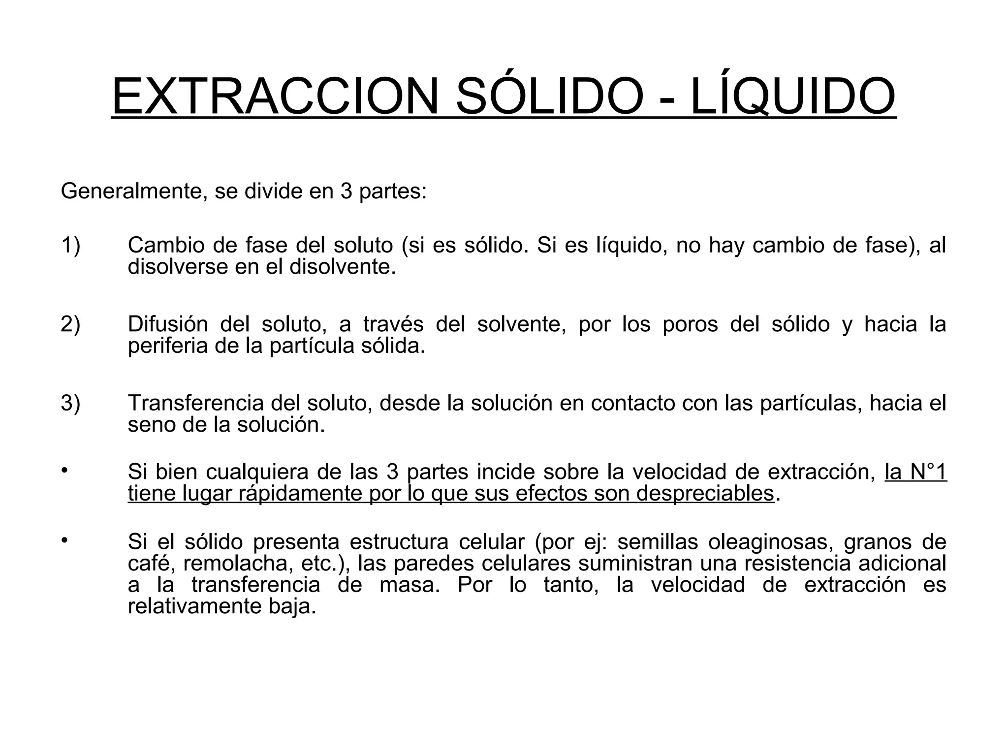 Extraccion solido liquido | PPT