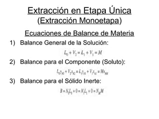 Extraccion solido liquido | PPT
