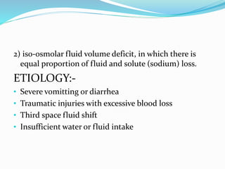 Extracellular fluid volum deficit | PPTX