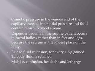 Extracellular fluid volume excess | PPTX