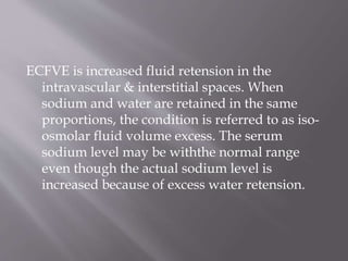 Extracellular fluid volume excess | PPTX