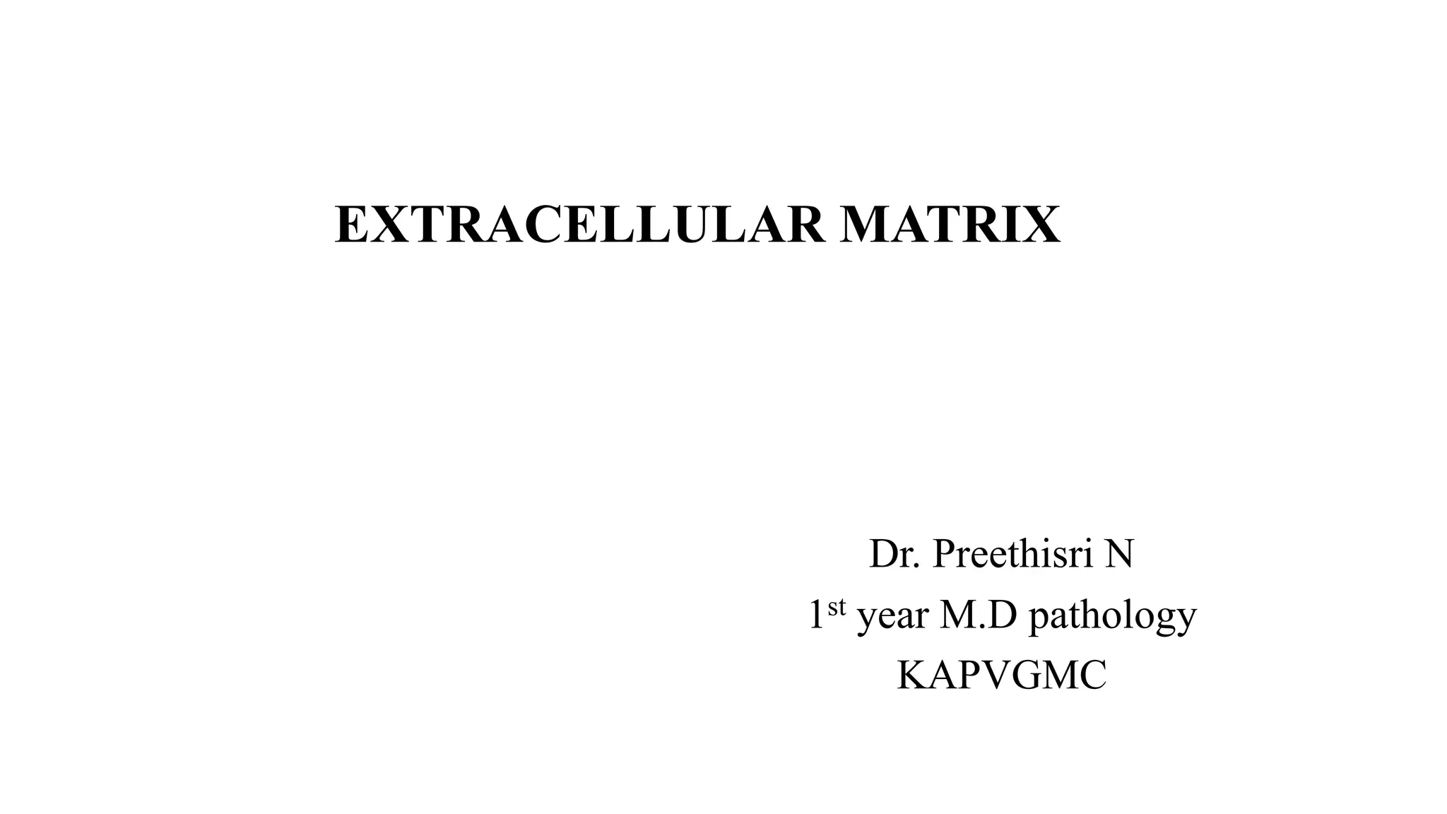 Extracellular matrix | PPT
