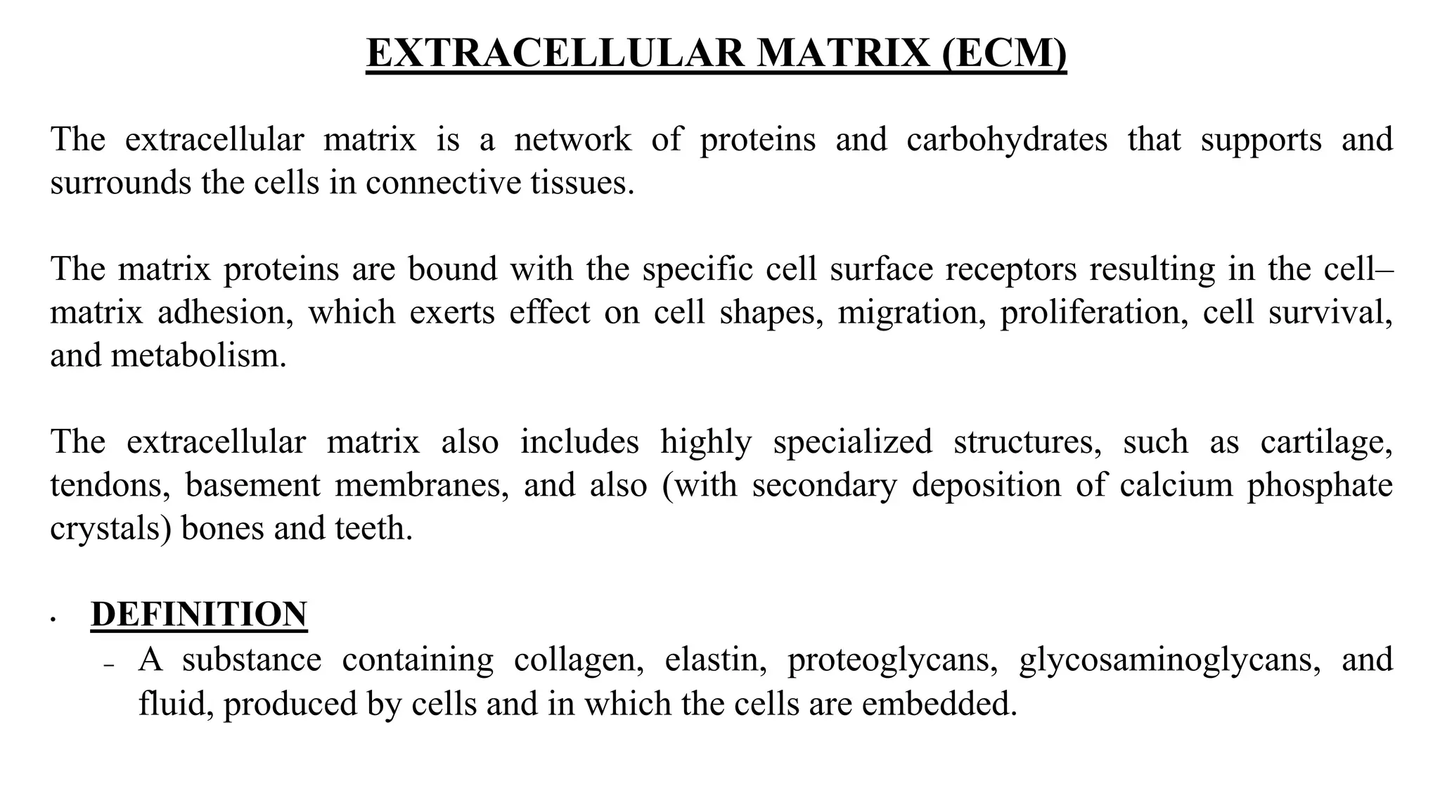 Extracellular matrix | PPT