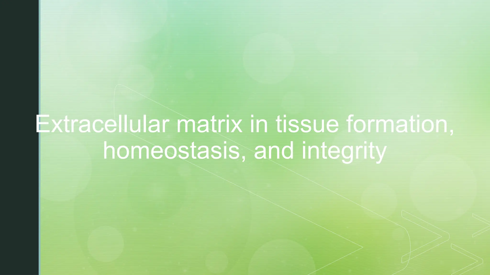 Extracellular matrix in tissue formation, homeostasis, and integrity.pptx