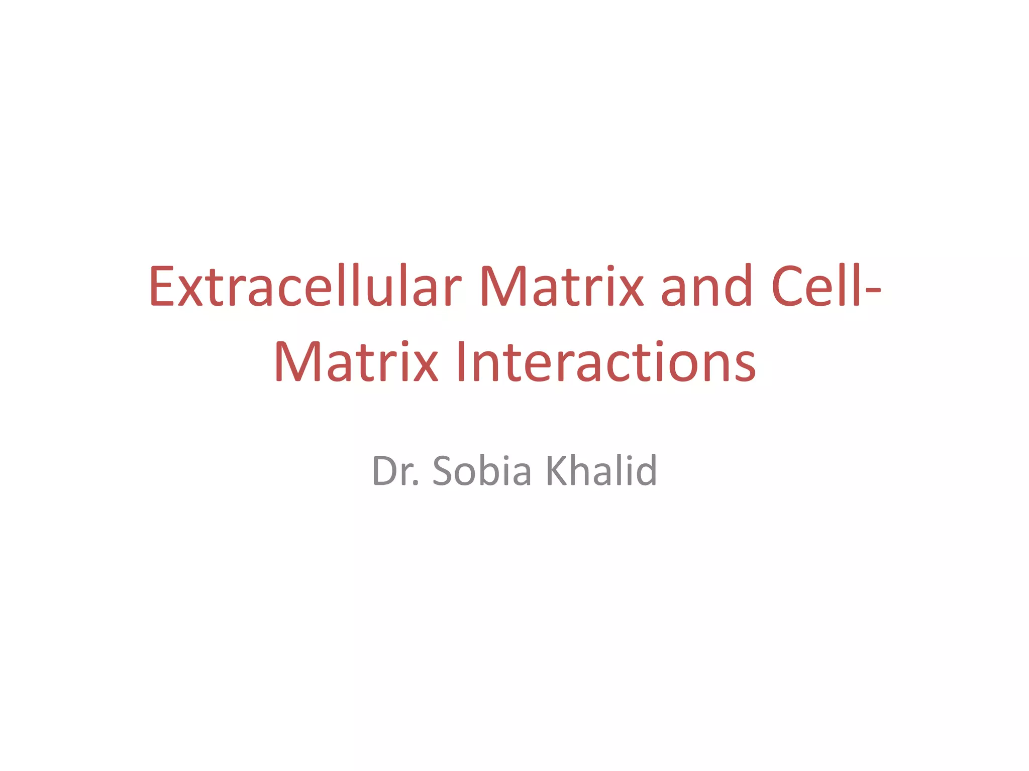 Extracellular matrix n collagen | PPTX