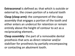 Extra coronal direct retainers.pptx