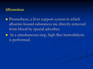 Extracorporeal liver support therapies | PDF