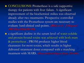 Extracorporeal liver support therapies | PDF