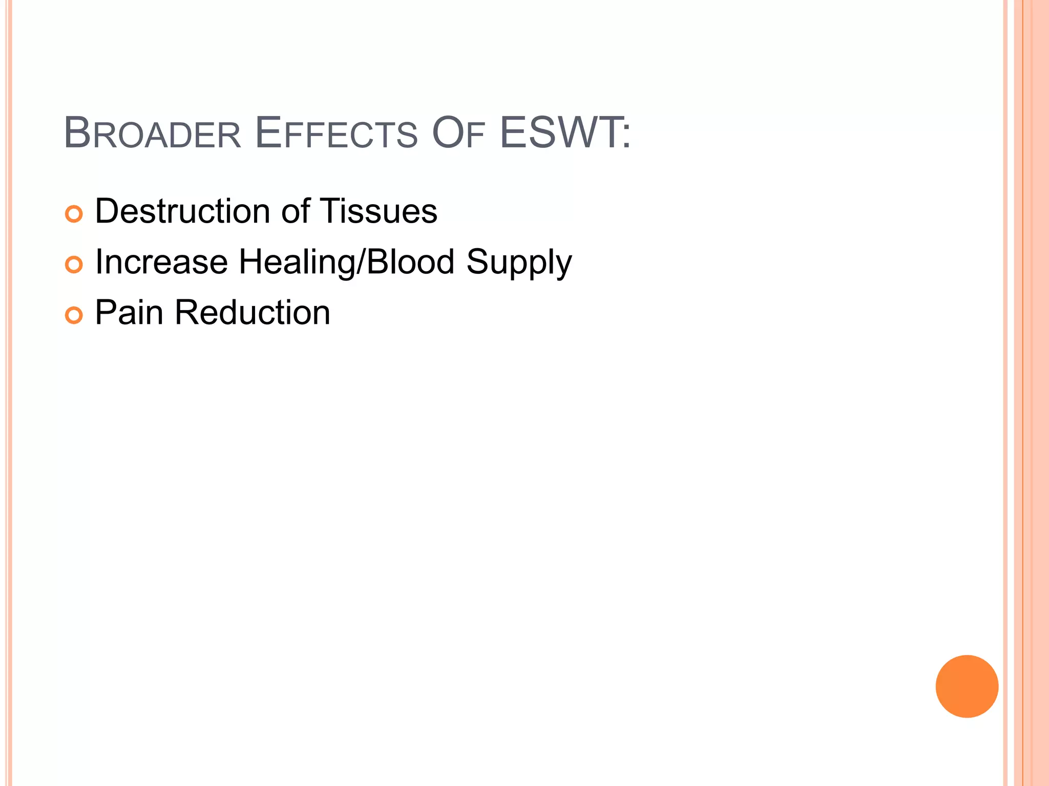 Extracorporeal shockwave therapy (eswt) | PPTX