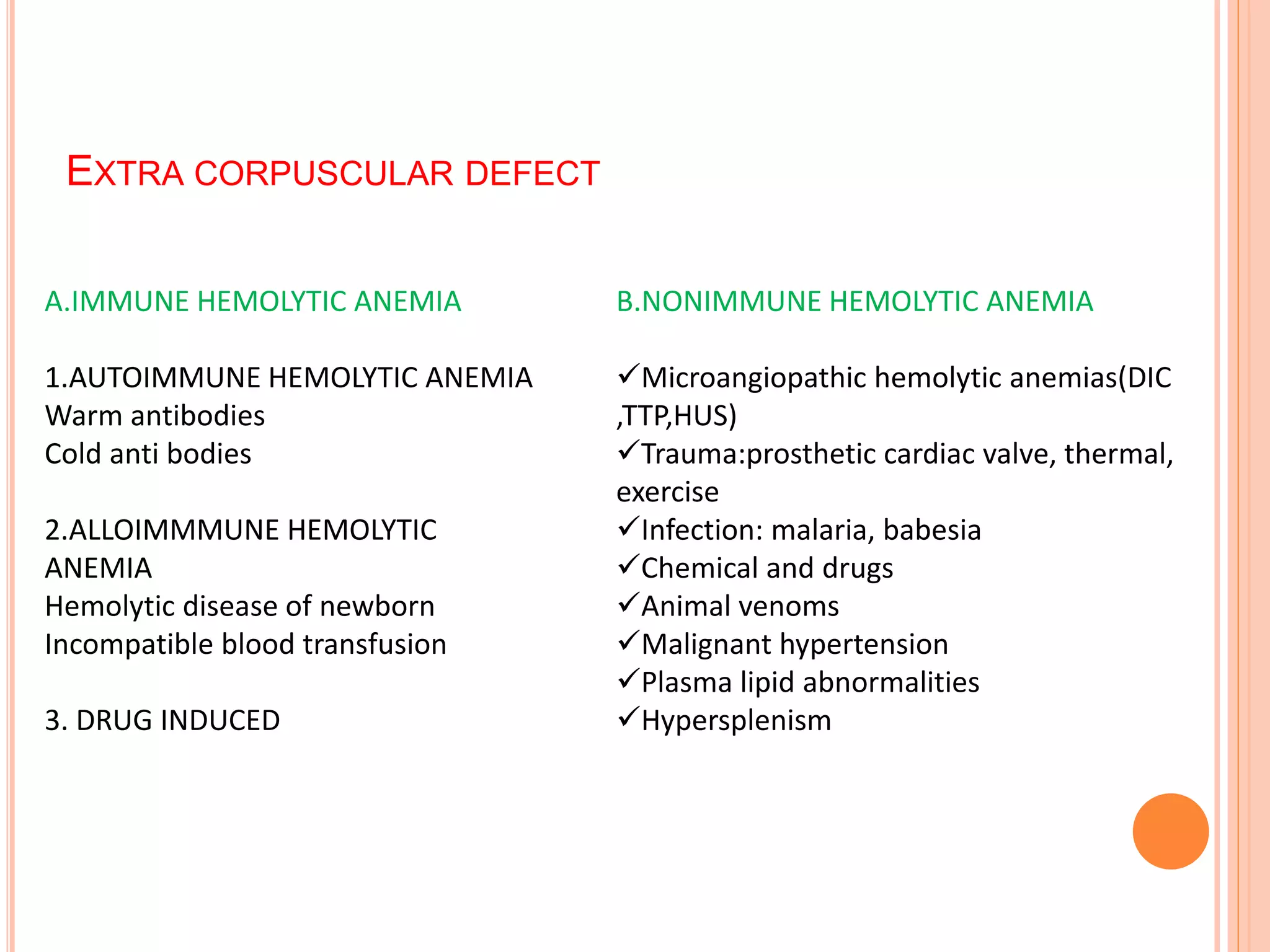 Extracorpuscular hemolytic anemia | PPTX