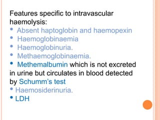 Extracorpuscular hemolytic anemia | PPTX