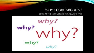 Conflicts And Arguments | PPTX