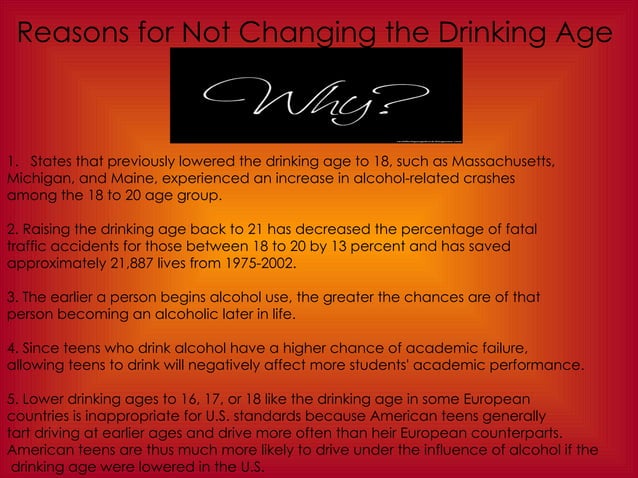 Lowering The Drinking Age to 18 | PPT