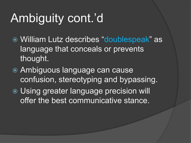 Language and Critical Thinking | PPT