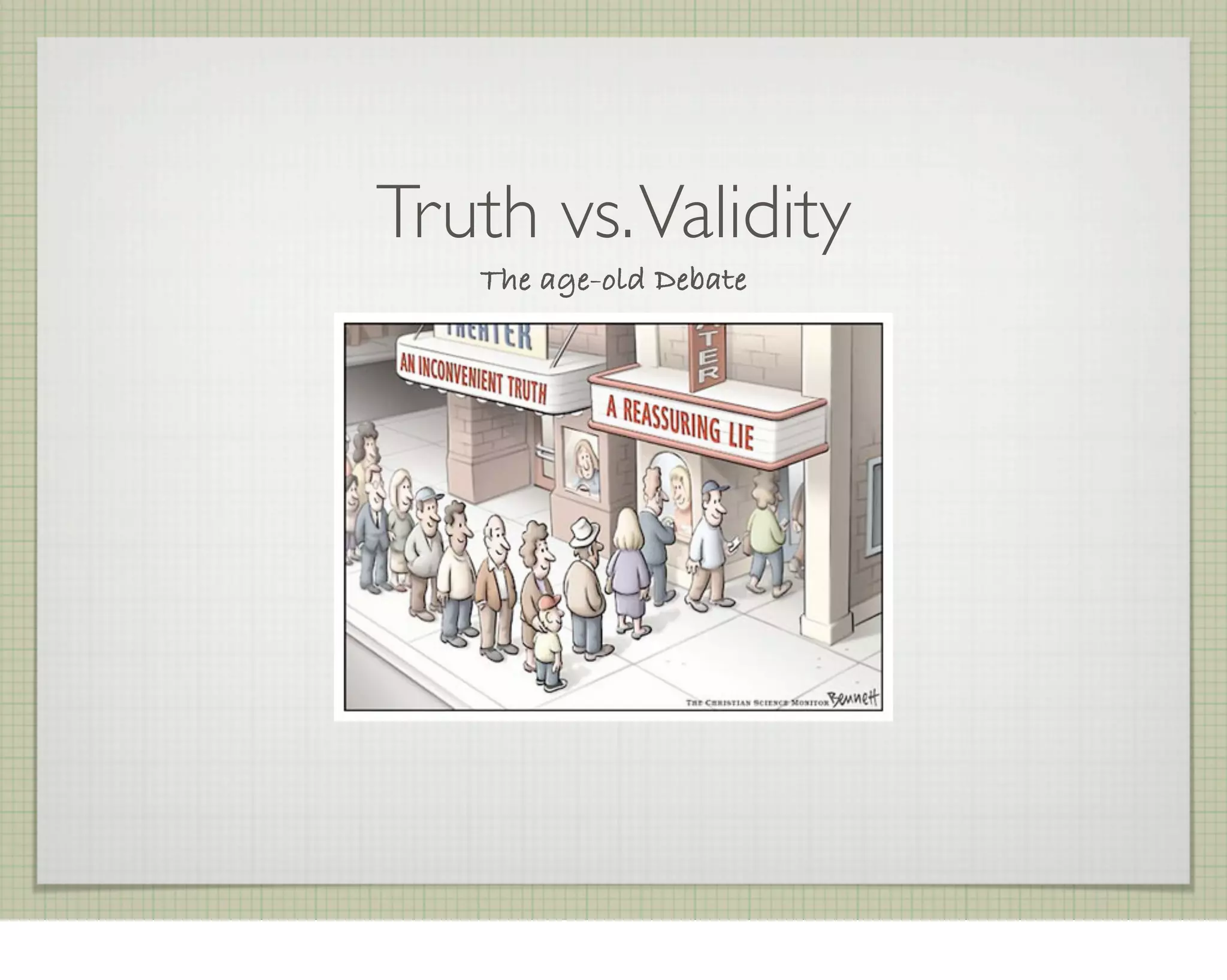 Truth Vs. Validity | PDF