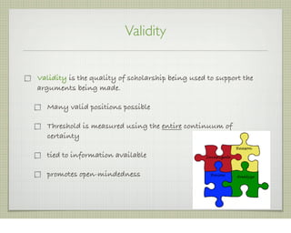 Truth Vs. Validity | PDF
