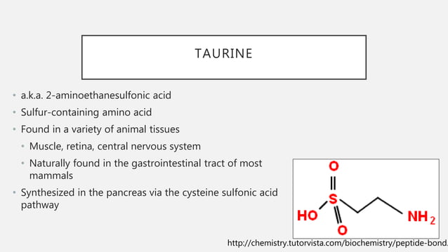 Taurine Deficiency Case Study | PPT