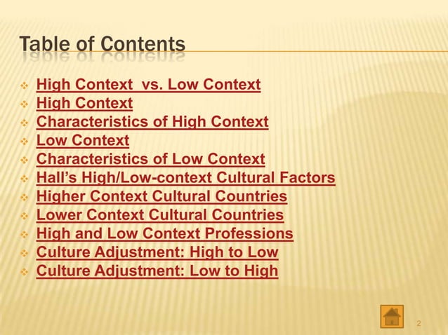 High Context and Low Context | PPTX