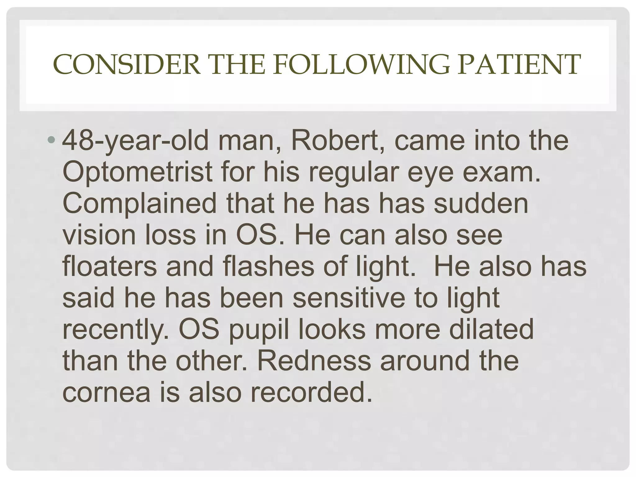Case Study- Retina Detachment | PPTX