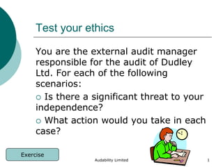 Test Your Ethics - An Audit Quiz | PPTX