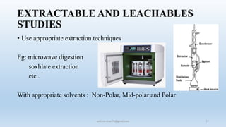 Extractable and leachables | PDF