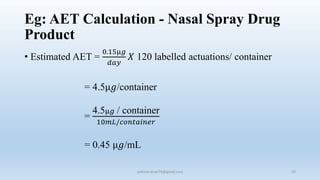 Extractable and leachables | PDF