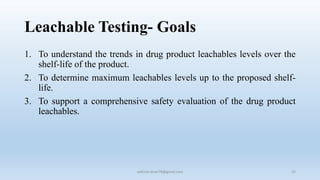 Extractable and leachables | PDF