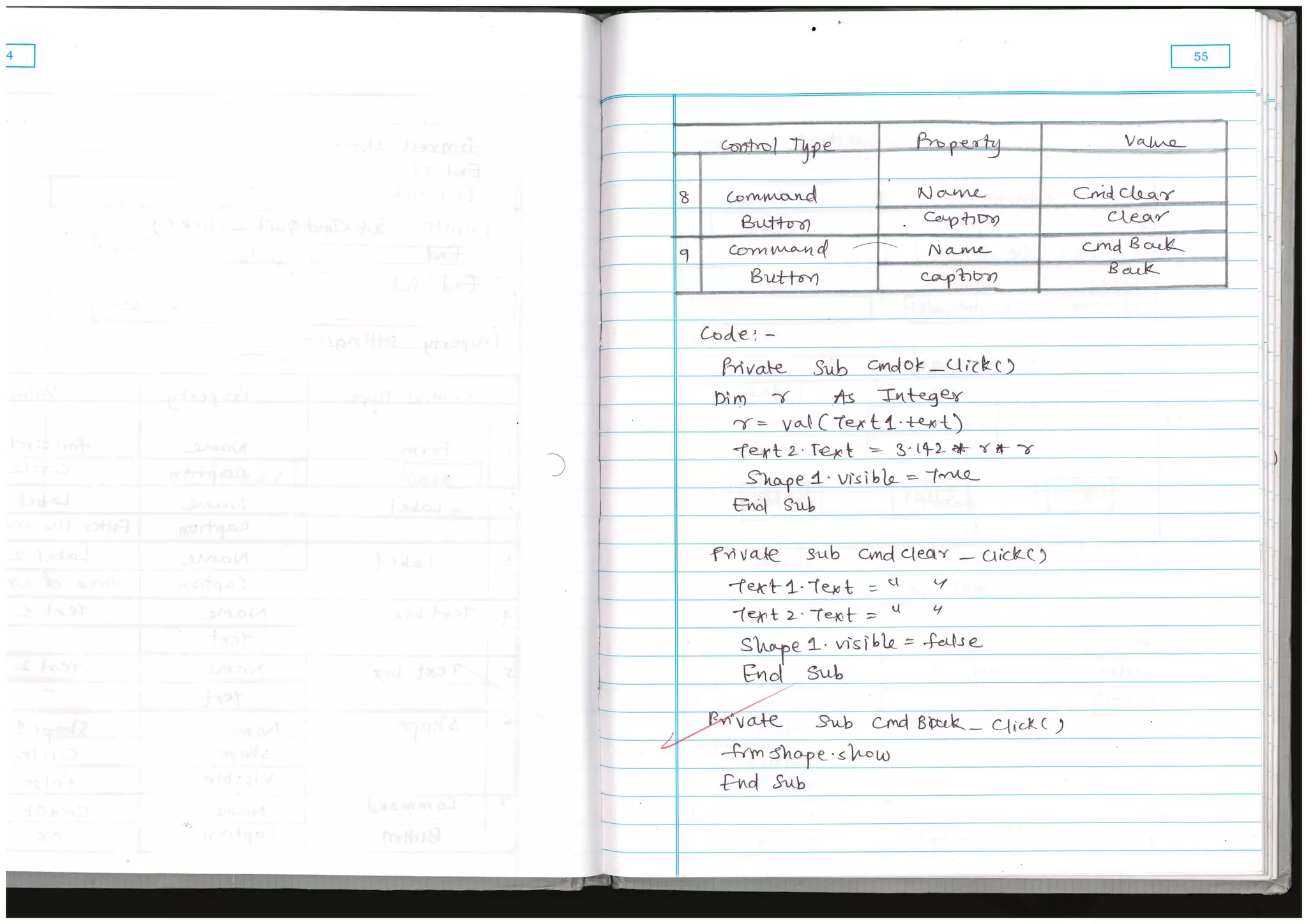 Calculation of Area of Circle and Rectangle | PDF