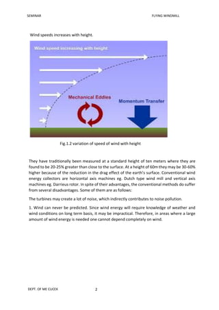 Flying Windmill Seminar Report | PDF