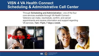 Extract from VISN-4 VA Health Connect Update 14Sep2022 Dir Call.pptx