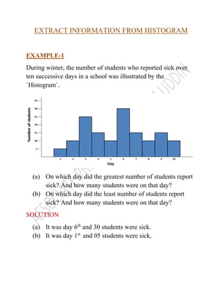 Extract information from histogram | PDF