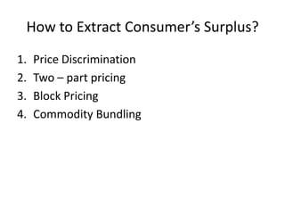 Extracting Consumer Surplus | PPT