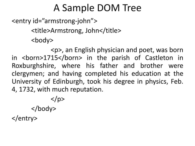 Extracting data from xml | PPT
