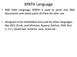 Extracting data from xml | PPTX | Web Design and HTML | Internet