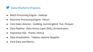 Extracting Insights from Data at Twitter | PPT