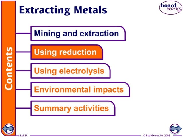 Extracting metals.ppt | Chemistry | Science