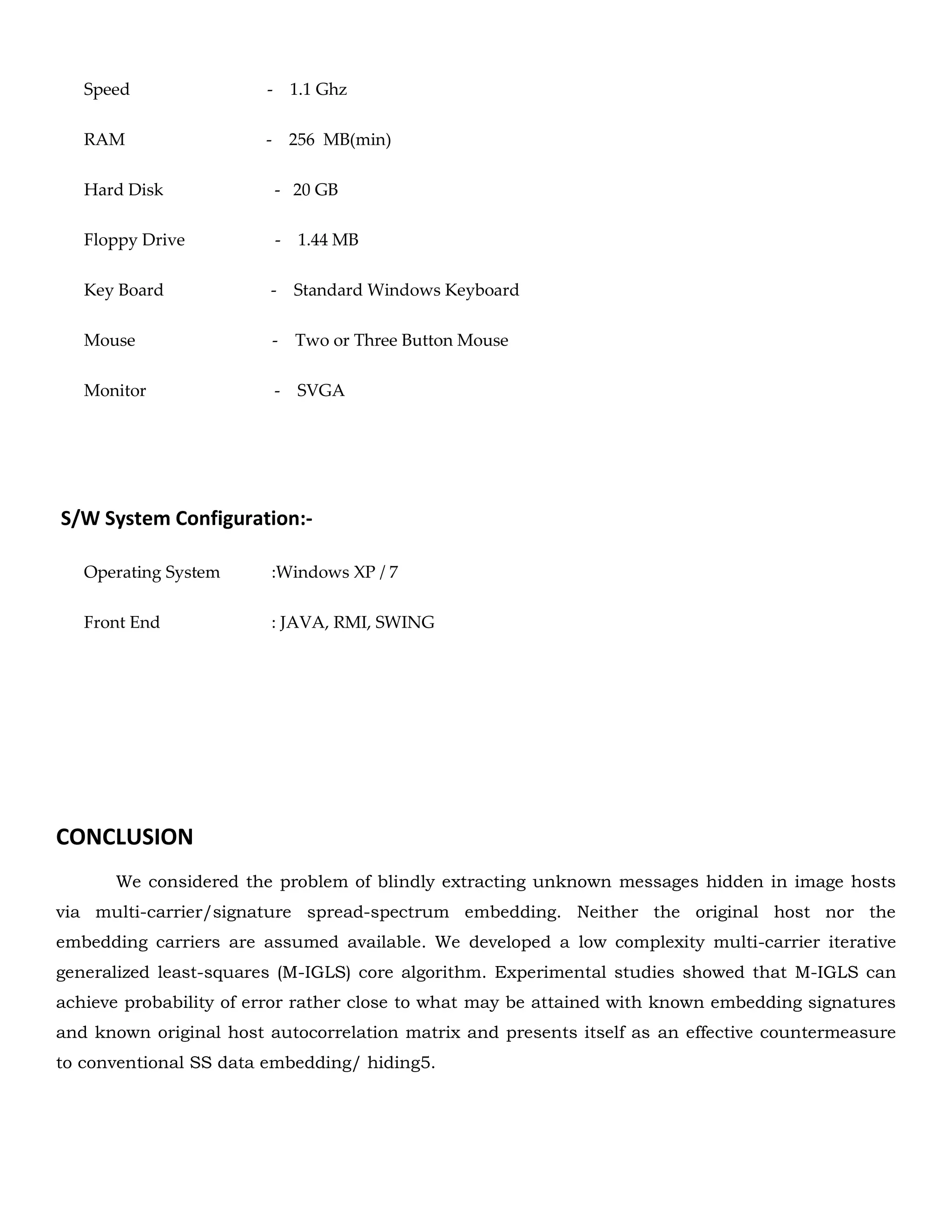 Extracting spread spectrum hidden | DOCX | Internet | Computing
