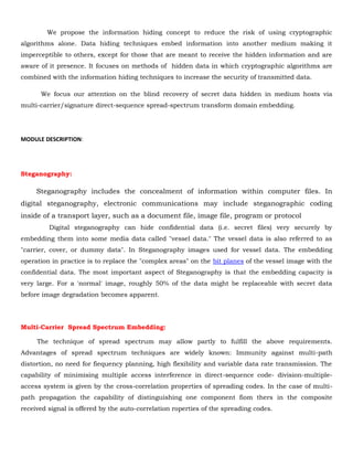 Extracting spread spectrum hidden | DOCX | Internet | Computing