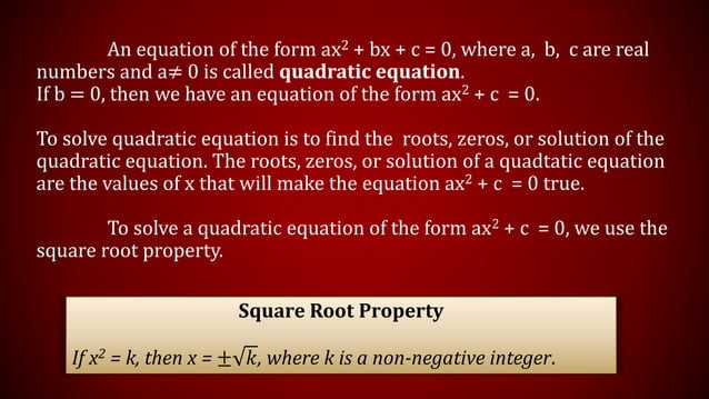 Extracting the roots | PPTX | Physics | Science