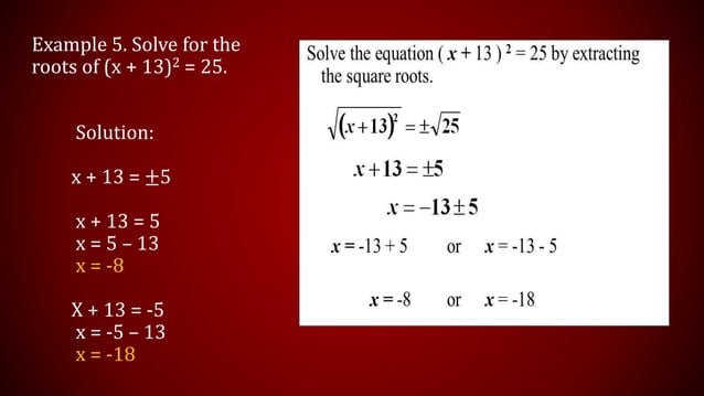 Extracting the roots | PPTX | Physics | Science