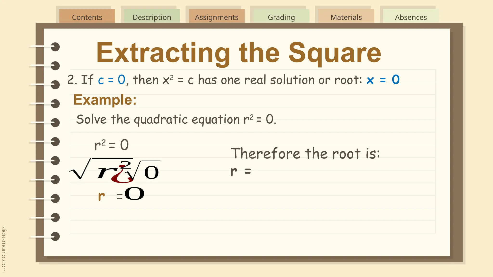 Solving quadratic equation by extracting the square.pptx | Physics ...