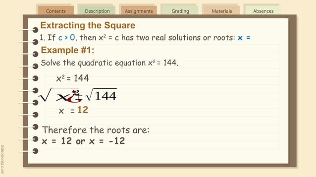 Solving quadratic equation by extracting the square.pptx