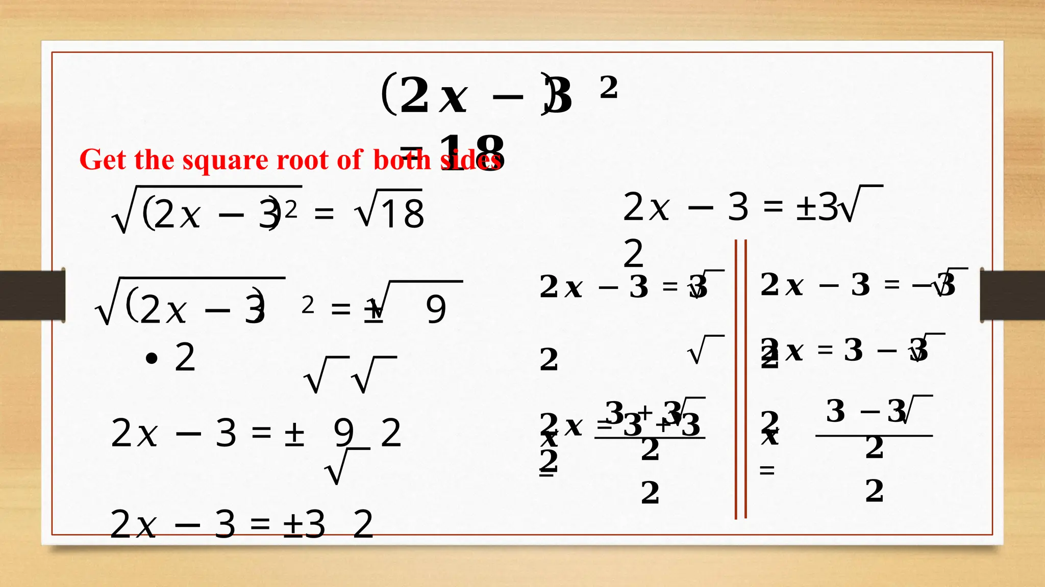 Extracting the square root for grade 9.pptx